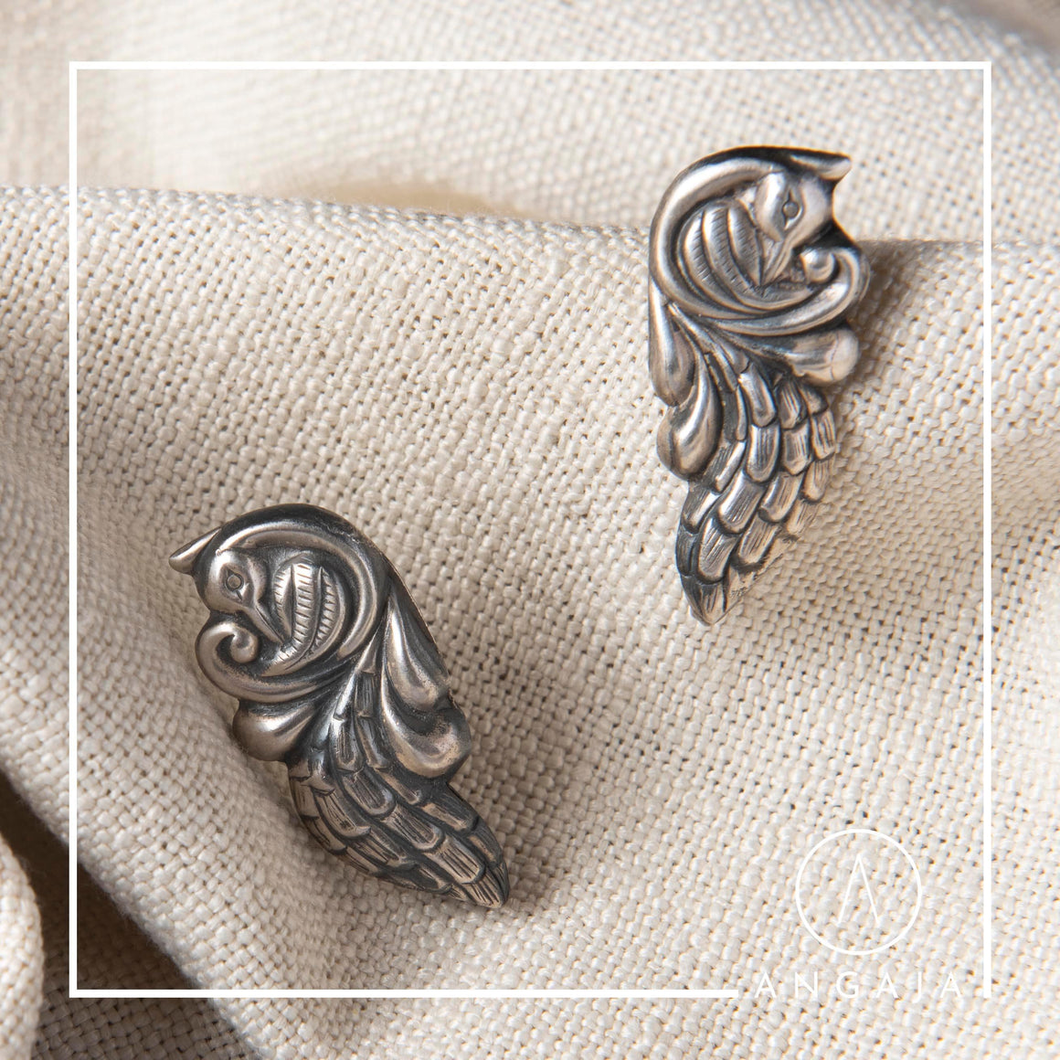 Studs / Bugdi / Karnphool – Angaja Silver